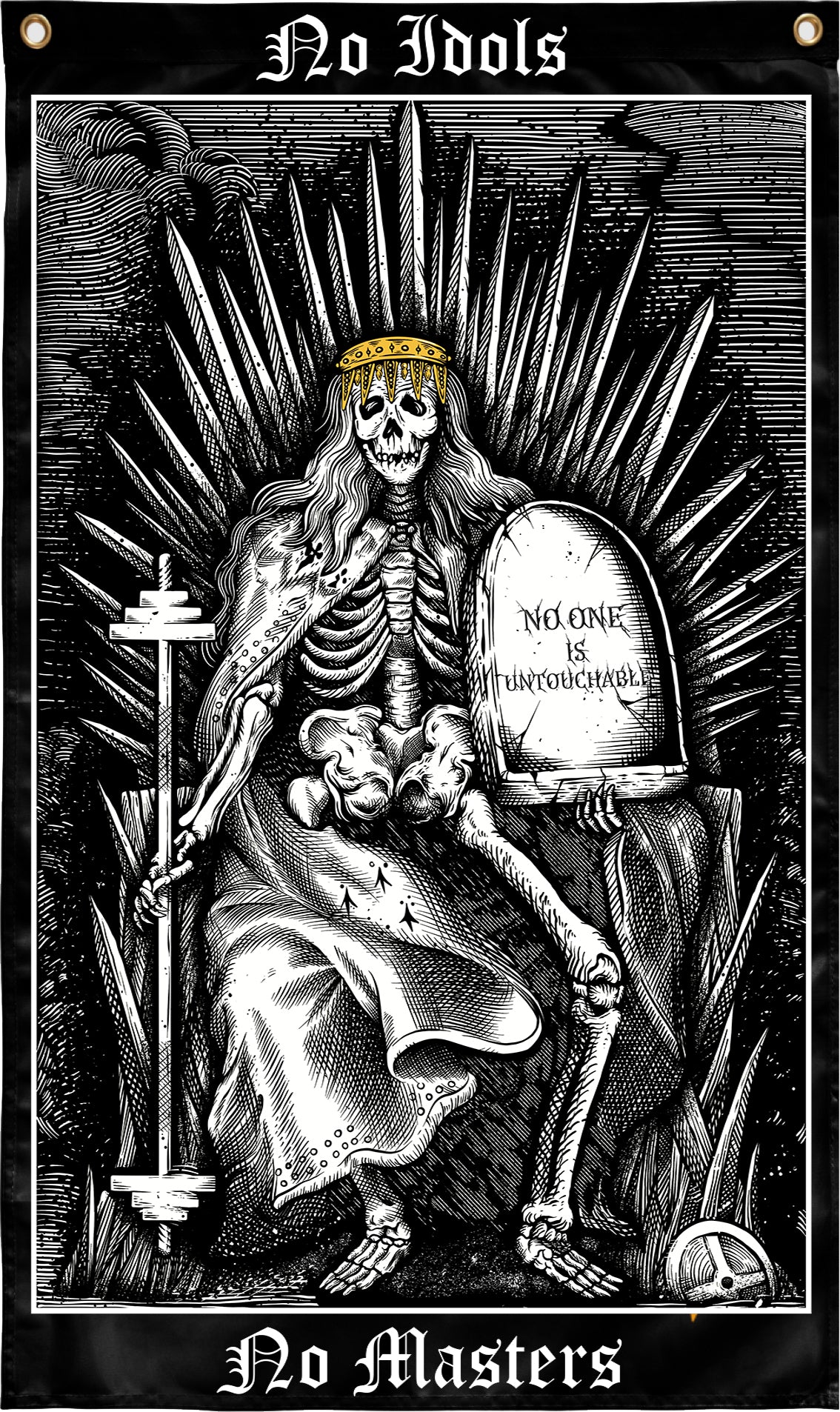 No Idols Flag - Until Death Barbell Company